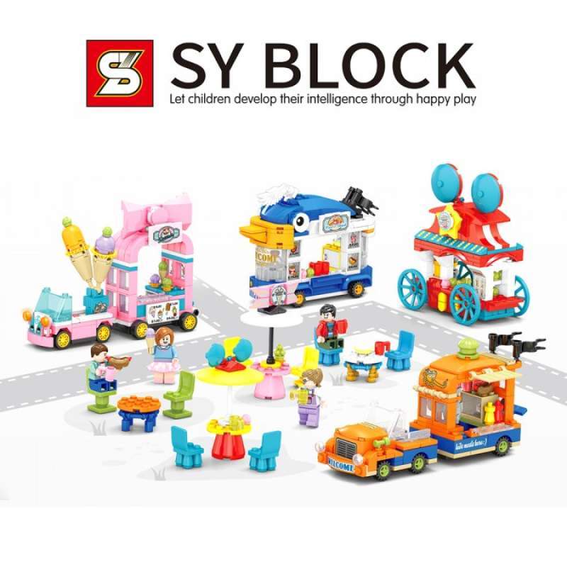 Promo Sy 5211 - 5214 Disneyland Truck Shop Series | Diy Brick Block Mainan Balok Building - 5214 ...