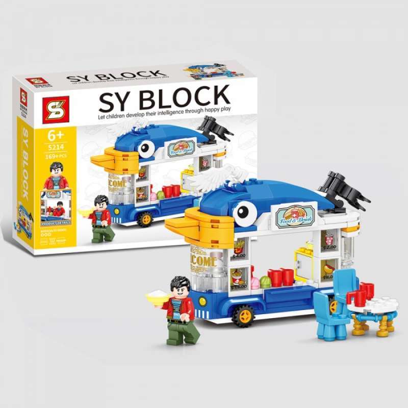 Promo Sy 5211 - 5214 Disneyland Truck Shop Series | Diy Brick Block Mainan Balok Building - 5214 ...