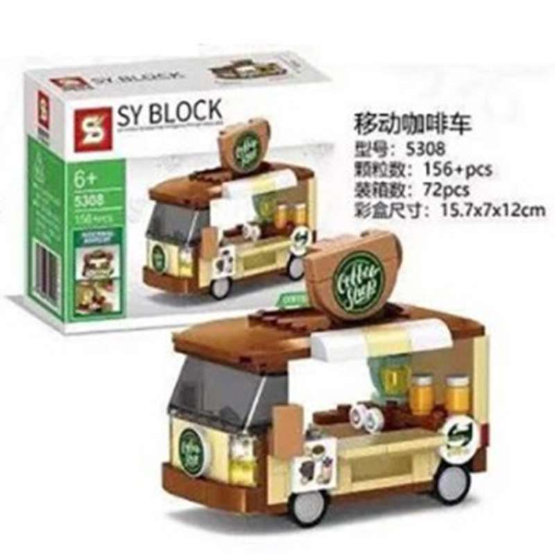 Promo SY 5307 - 5310 Blocks Shop Series | DIY Brick Block Mainan Balok Building Diskon 51% di ...
