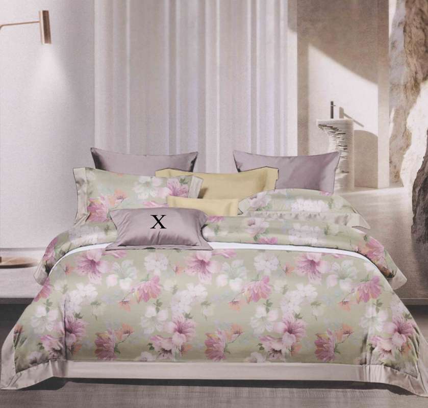 Promo Bedcover Set Sutra Serat Bambu Pretty Petals / Mizuki Brown ...