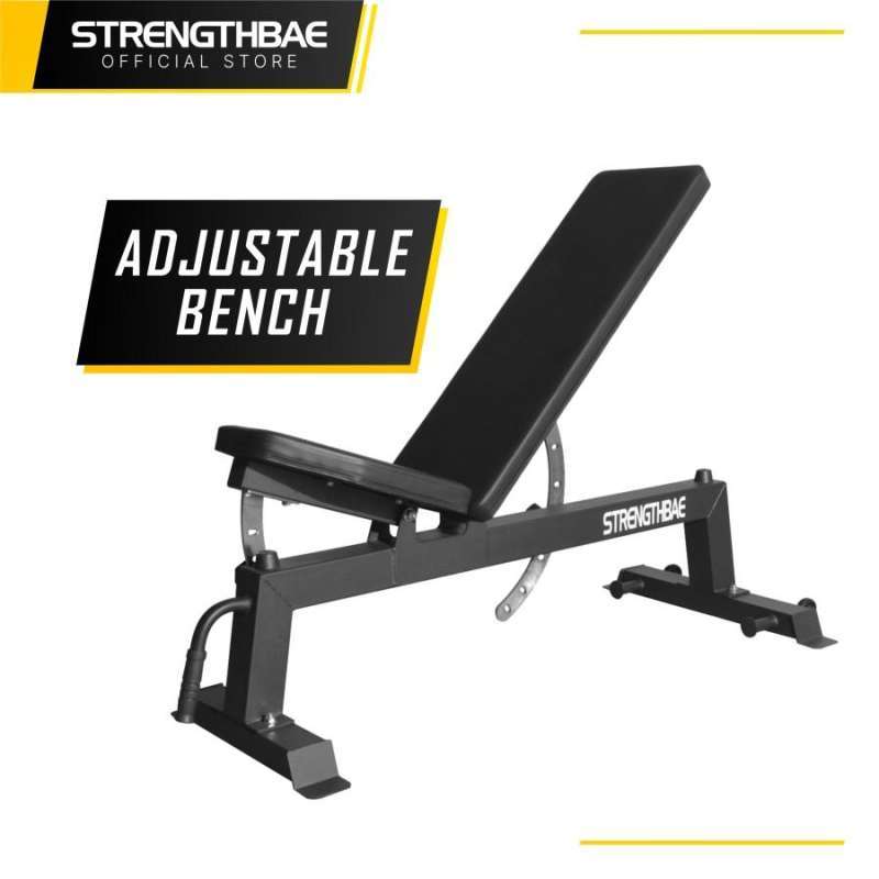 Jual Half Rack Bundle Strengthbae Rak Barbell Plat Beban Bench Gym Pull ...