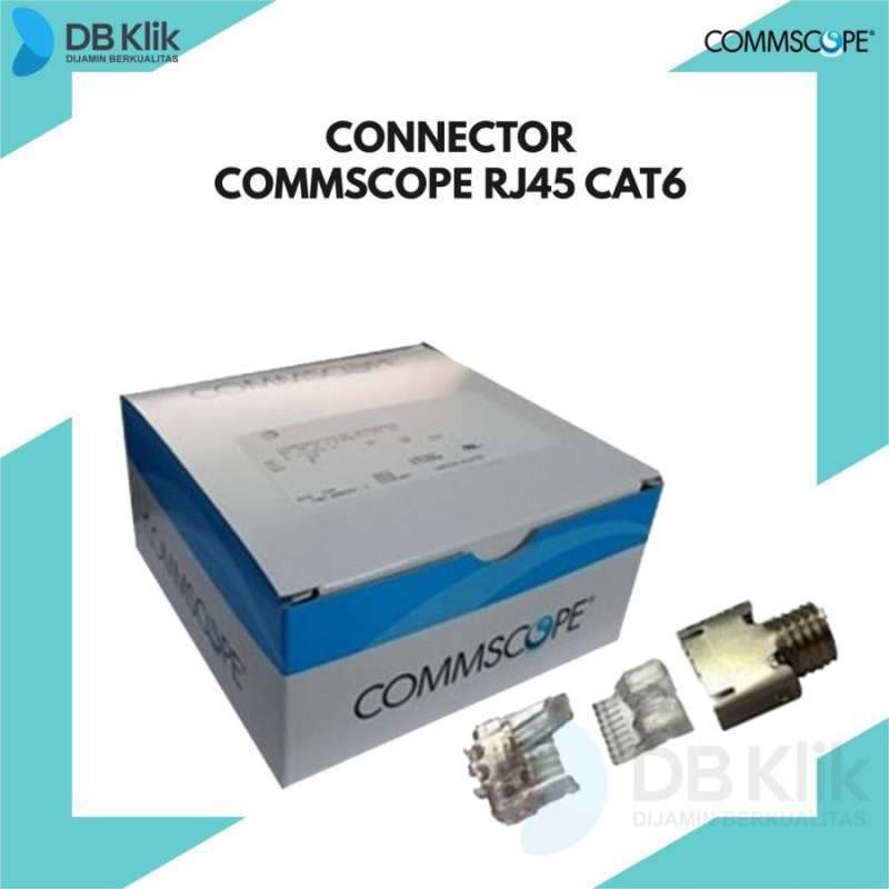 Jual Connector Commscope Rj45 Cat6 + Shield - Konektor Commscope Rj45 ...