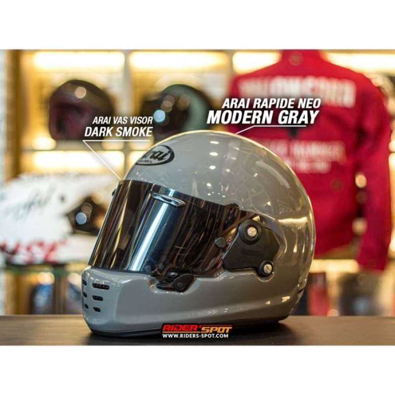 Promo New Helm Motor Rapide Neo Modern Grey Classic Retro Helmet Gray ...