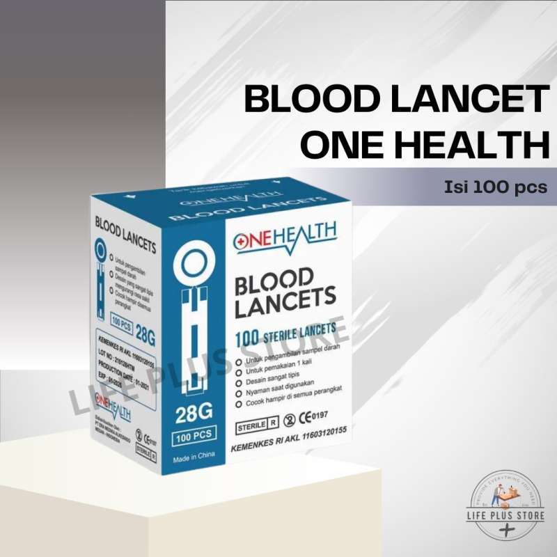 Jual Onehealth Blood Lancet 28g Isi 100 Pcs / Life Resources Blood ...