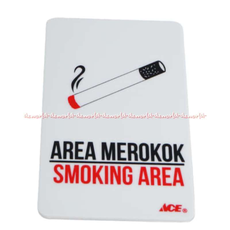 Jual Krisbow 10cm Sticker Anodized Acrilic Area Merokok Smoking Area ...