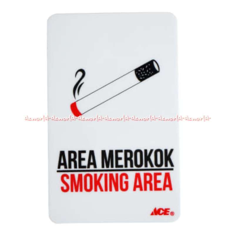 Jual Krisbow 10cm Sticker Anodized Acrilic Area Merokok Smoking Area ...