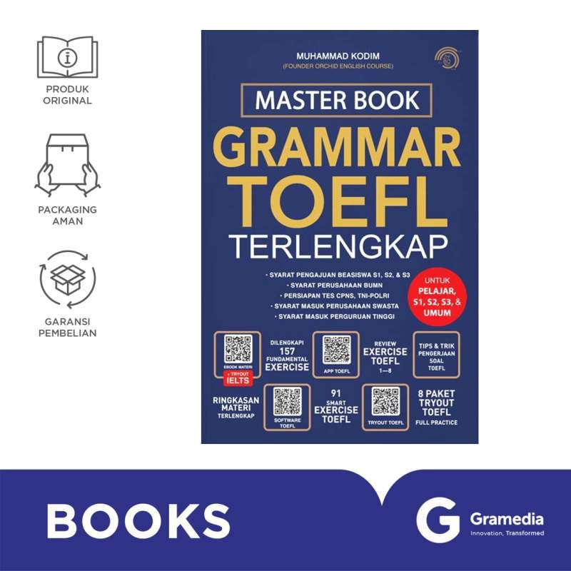 Jual Master Book Grammar Toefl Terlengkap Di Seller Gramedia Official ...