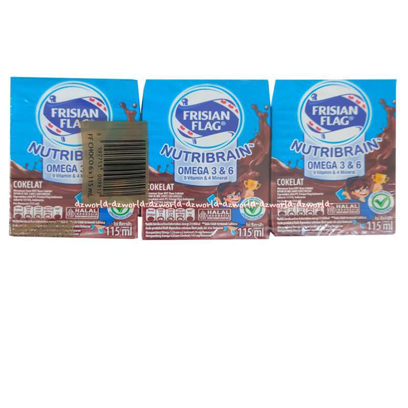 Jual Frisian Flag 6pcs 115ml Nutribrain Rasa Coklat Isi 6 Pcs Uht Kid ...