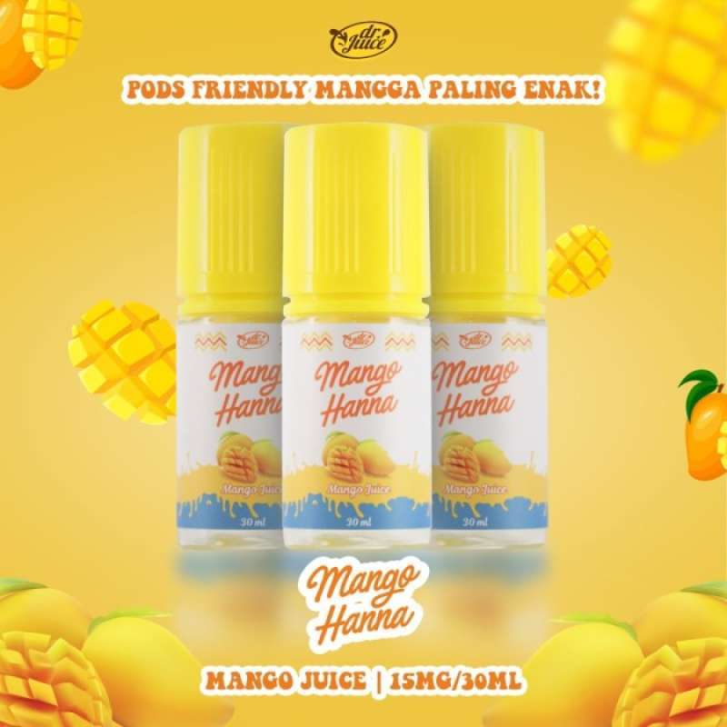 Jual Mango Hanna Pods Friendly 15mg 30ml Mangga Juice Ice Liquid Vape ...