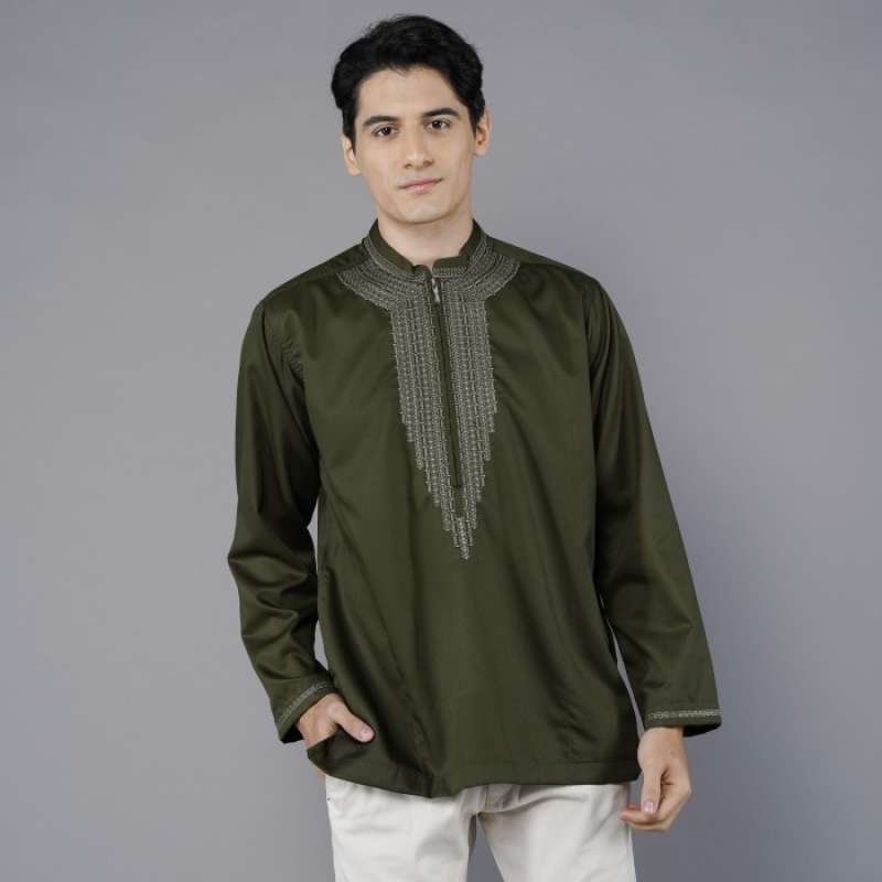 Promo Al-achwan Nabawi Green Baju Koko Couple Ayah & Anak Alachwan ...