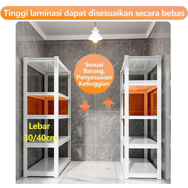 Promo Km Rak Besi Susun Rak Besi Siku Rak Gudang - Besi-5l120x40x200cm⬜ ...