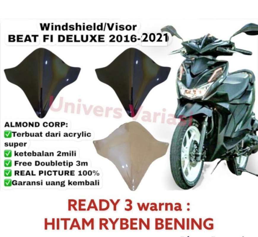 Jual Windshield Honda Beat Fi Esp 2016 2017 2018 2019 2020 2021 Visor ...