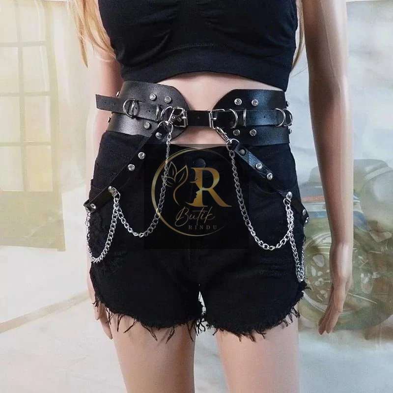Jual Butik_rindu (zaskia) Body Belt Harness Fashion Punk Idol Harajuku ...