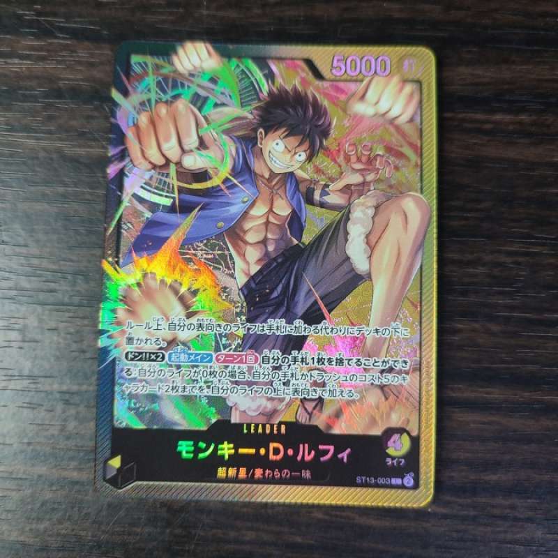 Promo One Piece Tcg Monkey D. Luffy St13-003 Parallel Leader Diskon 23% ...