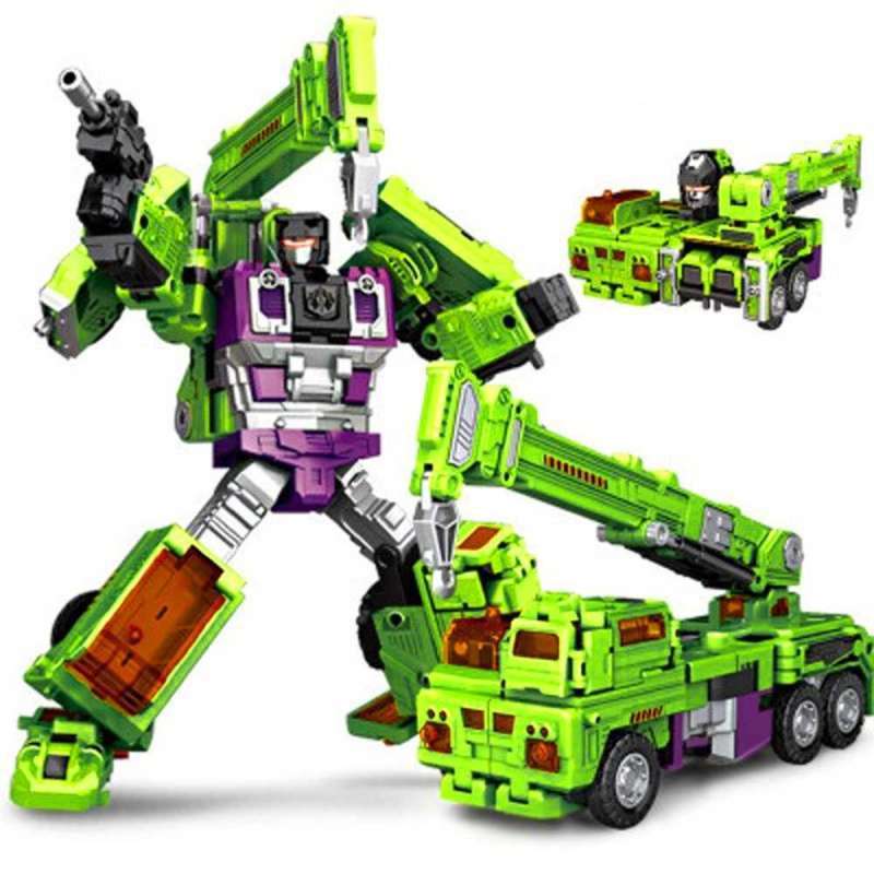 Jual Jinjiang Mainan Rakit Robot Devastator Transformer 6 In 1 Jj626a ...