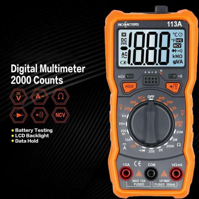 Jual Pocket Size Digital Multimeter Ac/dc Voltage Tester 113a Tespen ...