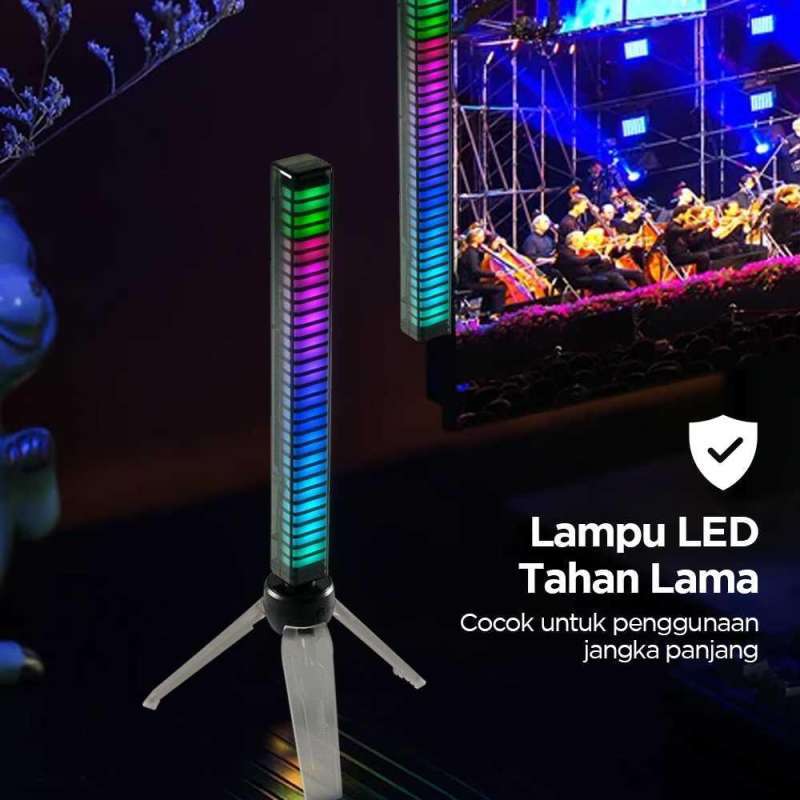 Jual K-outdoor Lampu Led Rgb Bar Strip Sound Rhythm Light Usb App 32 ...