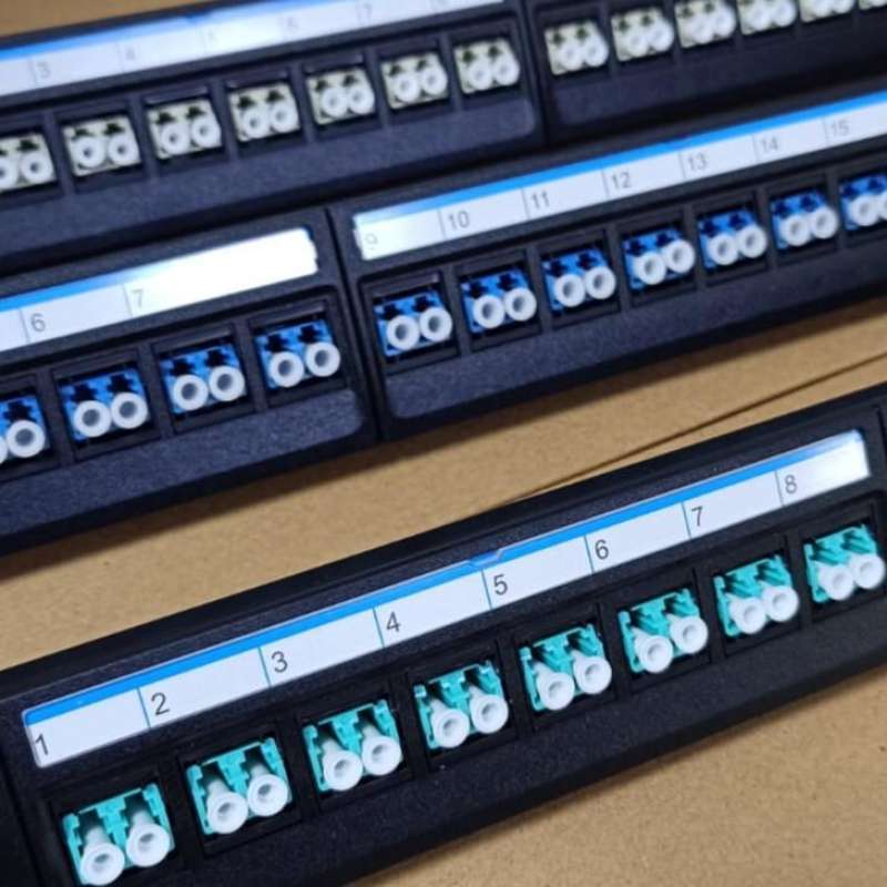 Jual Patch Panel Fiber Optik 24 Core 48 Core Lc 1 U Rack Mount - Biru Muda Di Seller Gudang Rack ...