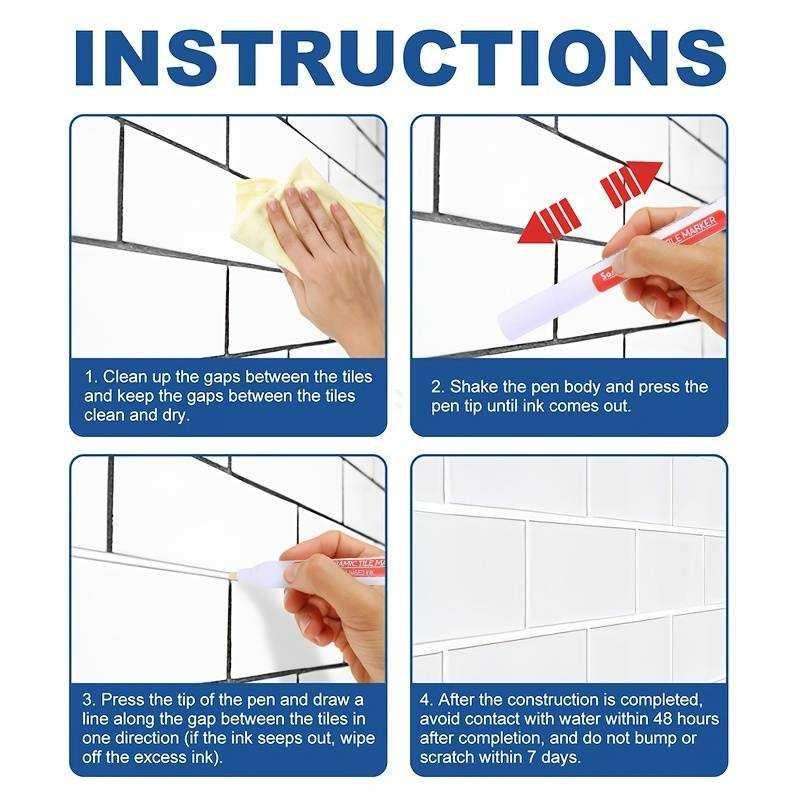 Jual Sanjie Tile Grout Marker Reform Wall Seam Pen Spidol Nat Keramik S ...