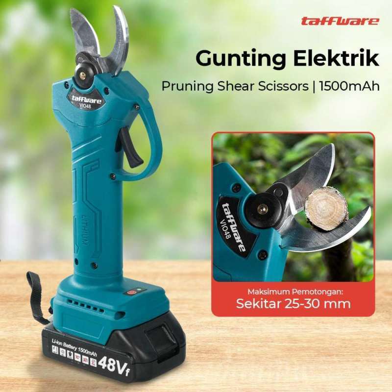 Jual Gunting Taman Elektrik Pruning Shear Scissors 48vf 1500mah Vio48 ...