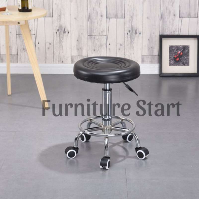 Promo Kursi Bar Bulat Kursi Cafe Kursi Restoran Kaki Roda Baru Diskon ...