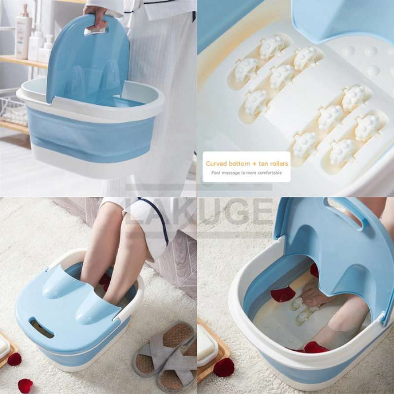 Promo Spa Kaki Ember Kaki Folding Foot Wash Hot Tub Sauna Massage ...