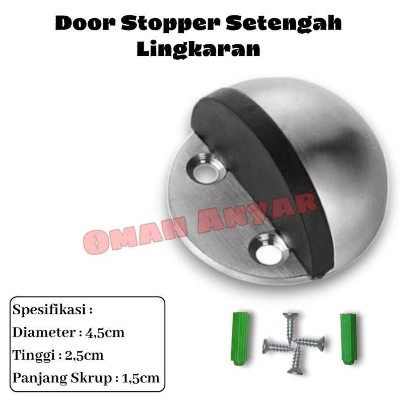 Jual Door Stopper Penahan Pintu Rumah Setengah 1/2â lingkaran Di Seller ...