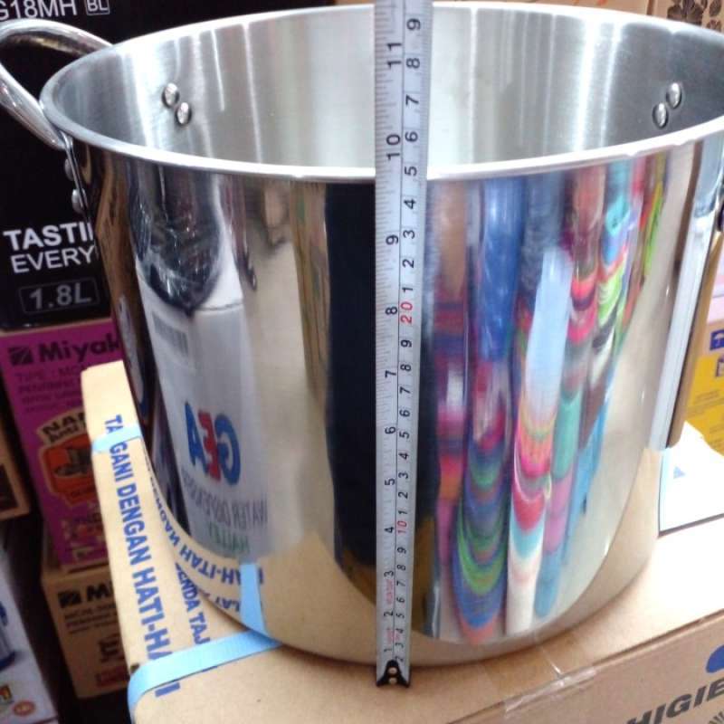 Promo Panci Stainles Tebal Ukuran 32 Cm X25 Cm Kapasitas 19 Liter ...