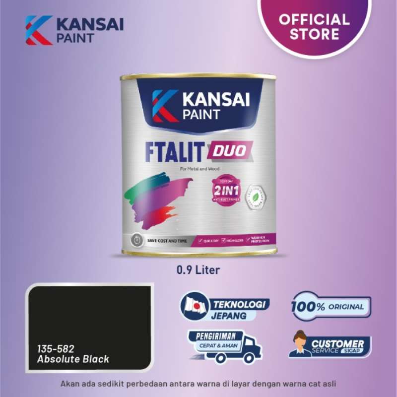 Promo Kansai Ftalit Duo - Cat Besi 2-in-1: Anti Karat Dan Cat Akhir ...
