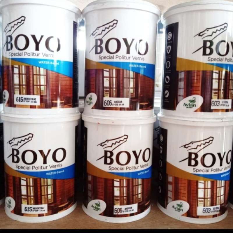 Promo Politur Vernis Kayu Boyo Water Base 1 Kg / Plistur Kayu Pernis ...