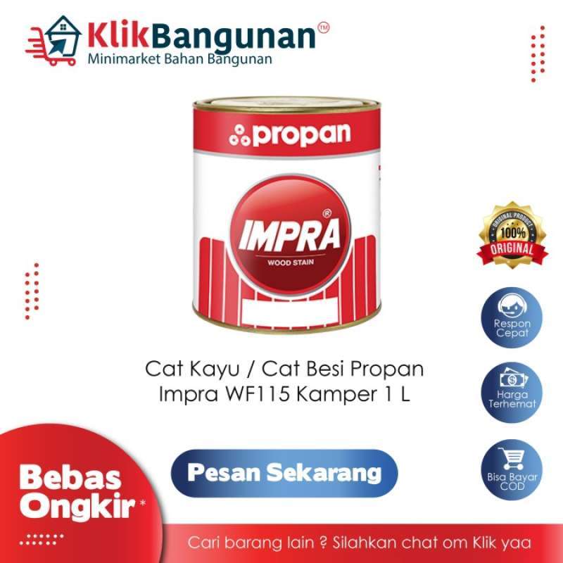 Promo Cat Dempul Kayu Propan Impra Wf-115 Kamper- 1 L Diskon 50% Di ...