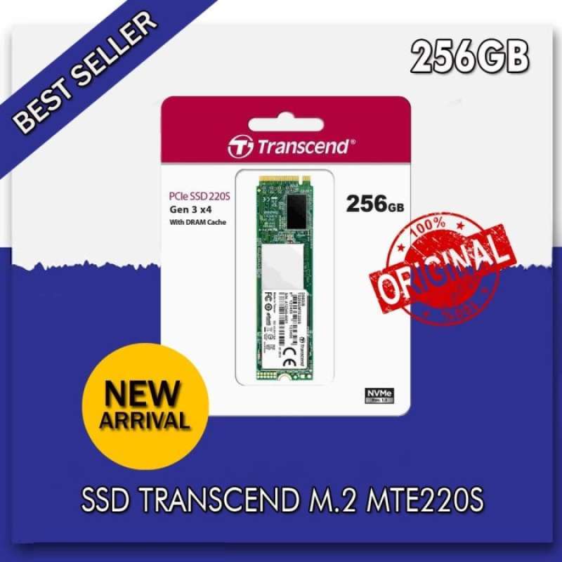 Promo Transcend Mte220s Nvme 256gb - Ssd M.2 Pcie Gen 3x4 Diskon 23% Di ...