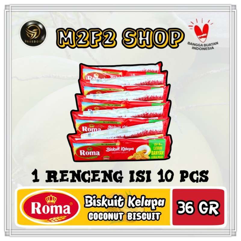 Promo Roma Biskuit Kelapa | Coconut Biscuit Sachet - 36 Gr (kemasan 1 ...