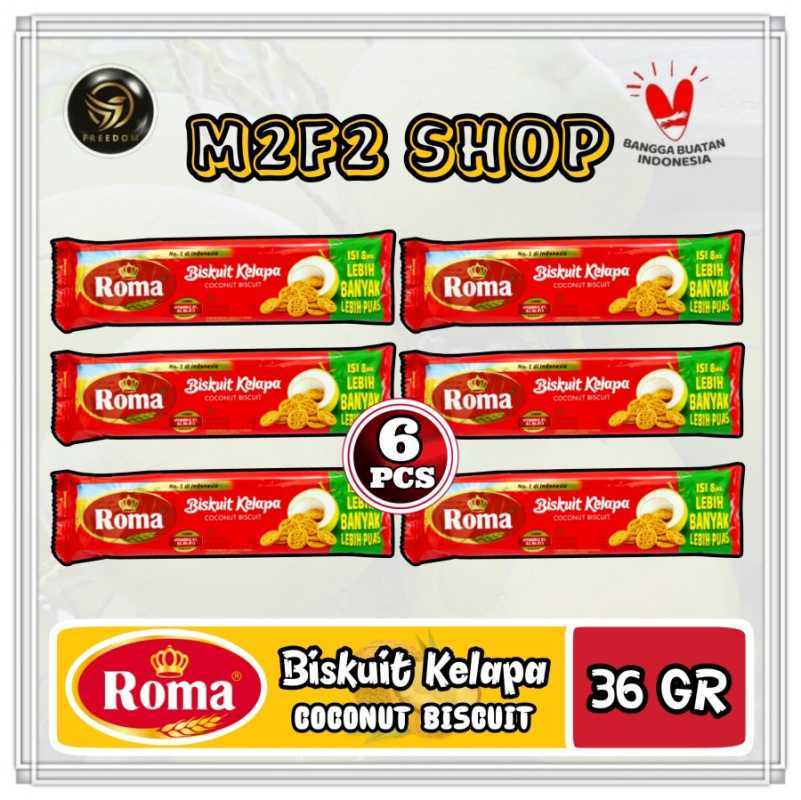 Promo Roma Biskuit Kelapa | Coconut Biscuit Sachet - 36 Gr (kemasan 6 ...