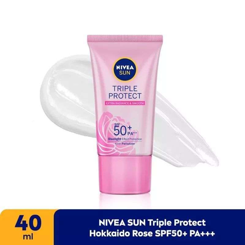 Promo Nivea Spf 50 Pa+++ Sun Face Triple Protect Hokkaido Rose ...