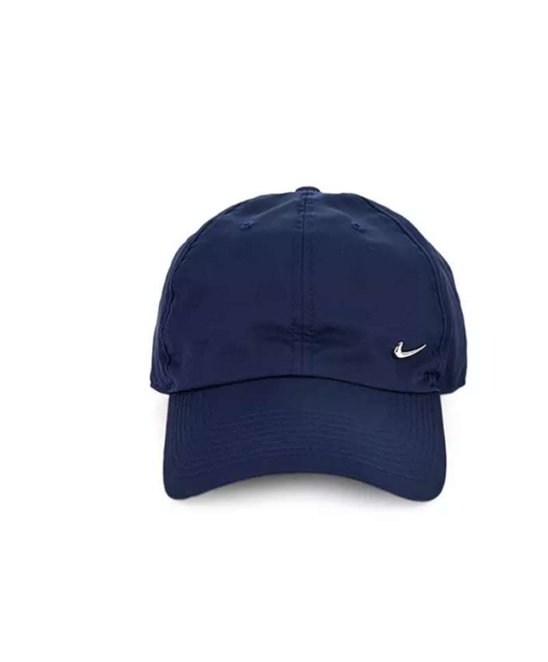 Jual Nike Dri-fit Club Unstructured Metal Swoosh Cap Navy Fb5372-410 ...