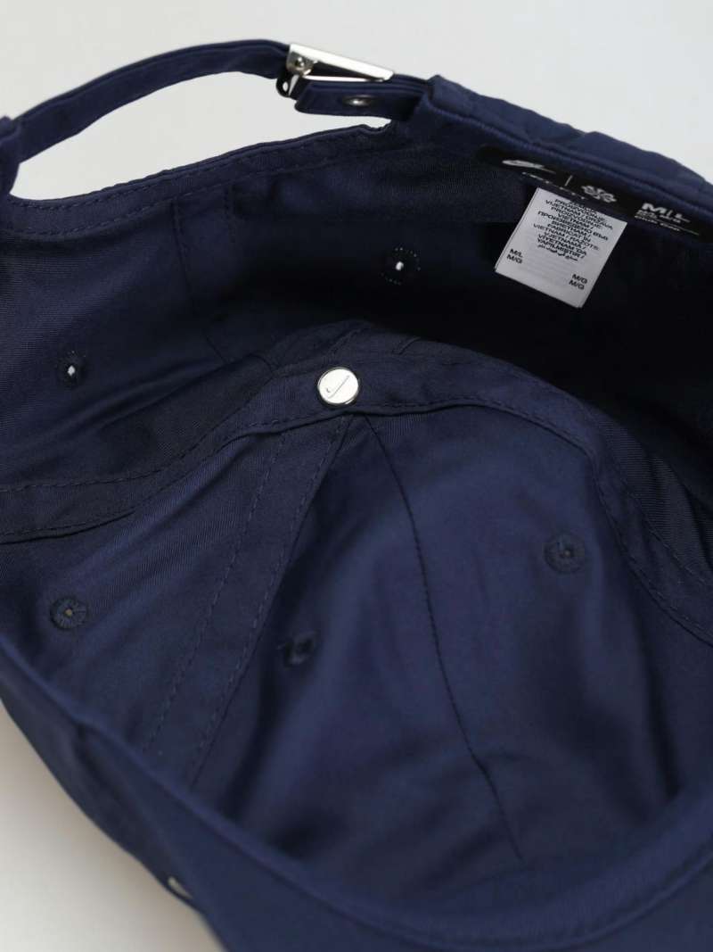 Jual Nike Dri-fit Club Unstructured Metal Swoosh Cap Navy Fb5372-410 ...