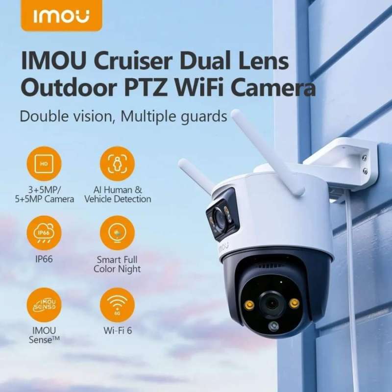 Jual Cctv Wifi Ip Camera Outdoor Imou Cruiser Dual Lens 8mp 5mp 3mp 360 ...