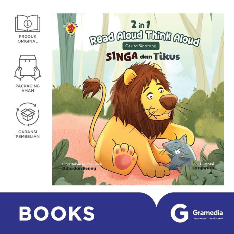 Jual Buku 2 In 1 Read Aloud, Think Aloud Cerita Binatang: Singa Dan Tikus Di Seller Gramedia ...