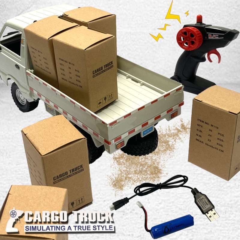 Jual Mainan Rc Mobil Remote Control Pick Up Cargotruck Box Carry 1:16 ...