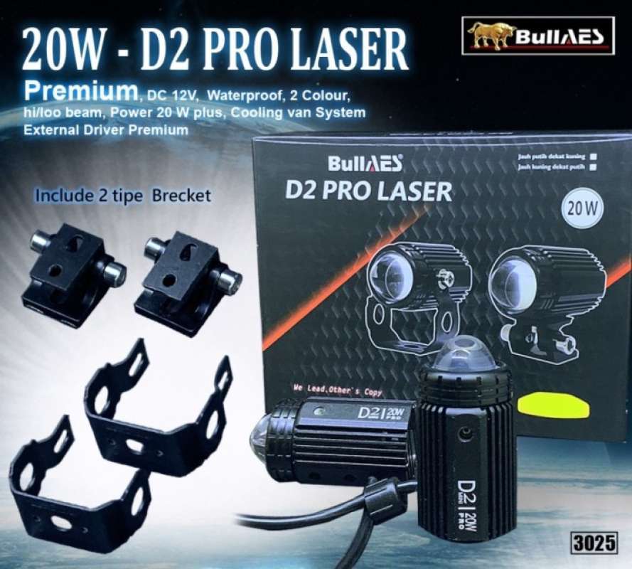 Jual Paket Komplit Lampu Tembak Laser Bullaes Motor Vario Led New - D2 ...