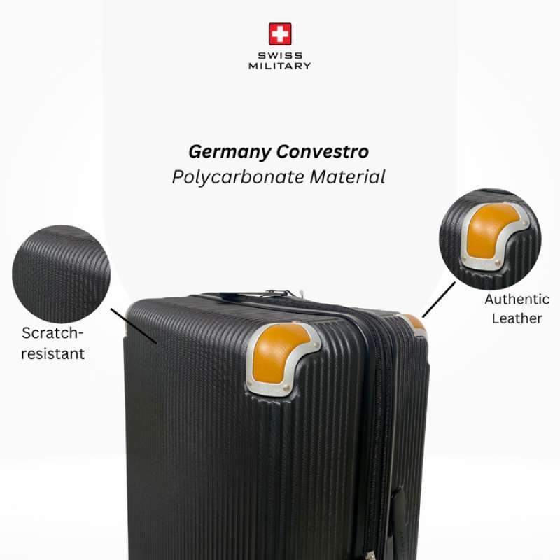Promo Swiss Military Suitcase Zeneba 20 Black Baru Diskon 2% Di Seller ...