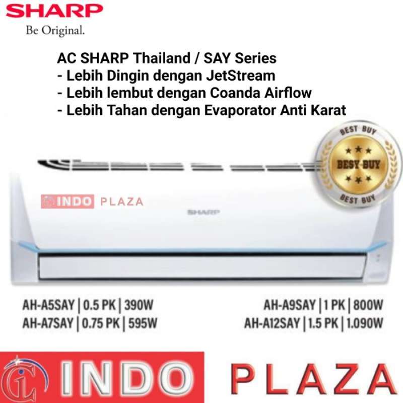 Jual Ac Sharp 1.5 Pk Thailand Ah-a12say Di Seller Indo Plaza - Indo ...