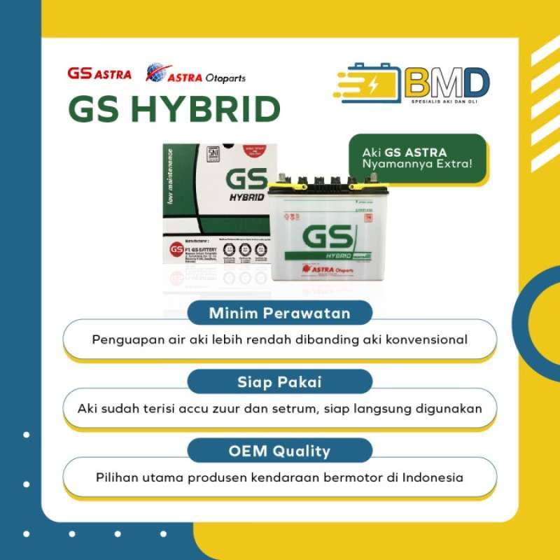 Promo Aki Gs Astra Hybrid Ns70 Mobil Kijang, Dyna, Colt Diesel, Fuso ...