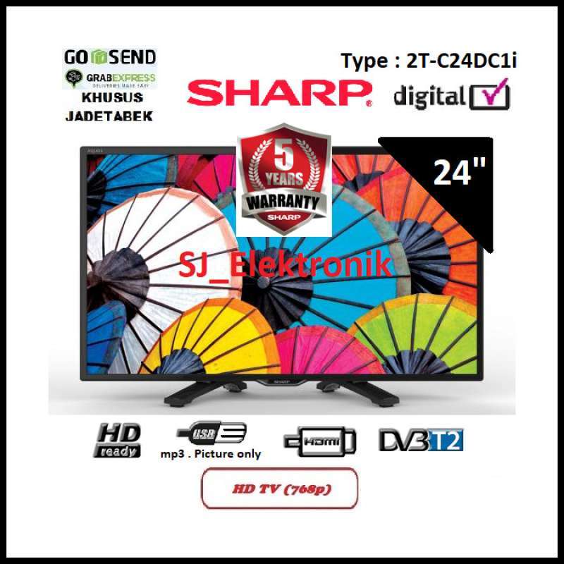 Promo Led Tv Sharp 24 Inch 2t-c24dc1i / 24dc1i / 24dc1 Hd Digitaltv Dvb-t2 Diskon 9% Di Seller ...
