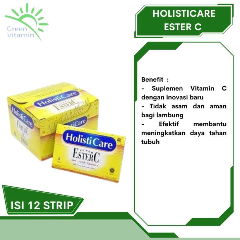 Promo Holisticare Ester C Vitamin C Box Isi 12 Strip 48 Tablet Diskon ...