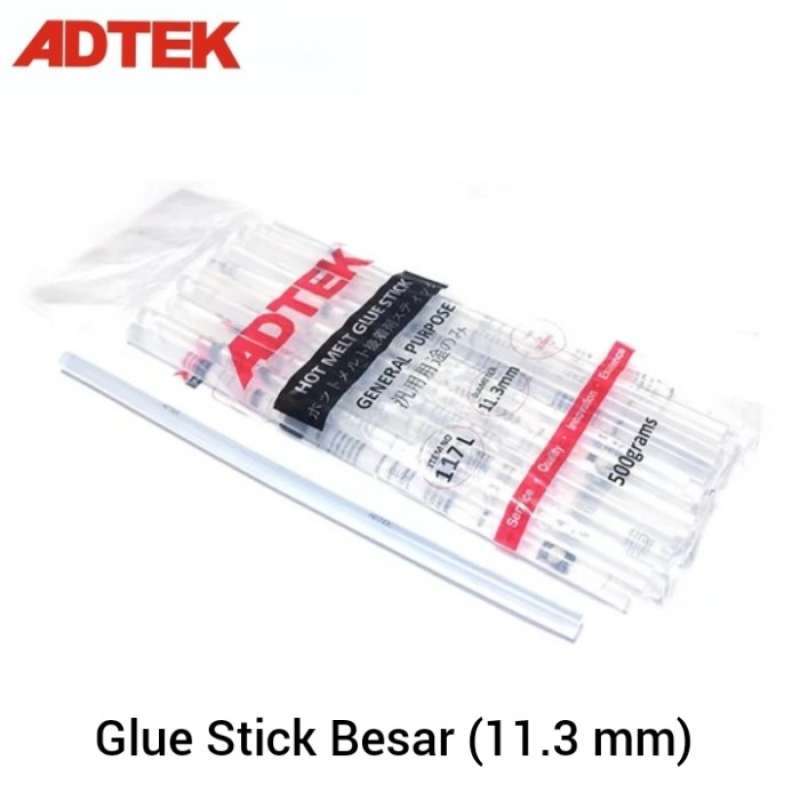 Jual Glue Stick Besar 1 Kg / Adtek Refill Lem Tembak 11.3 Mm Large ...