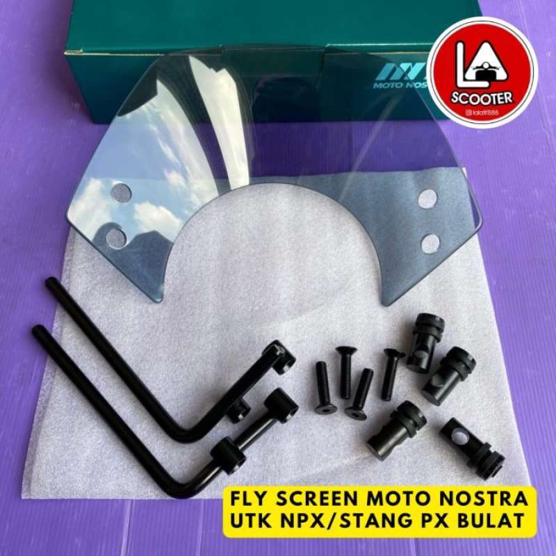 Promo Fly Screendshield Warna Smoked Moto Nostra Utk Npx/px Bulat ...
