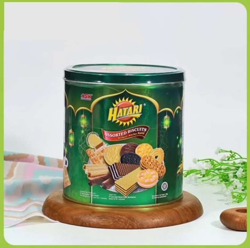 Jual Cod / Biskuit Hatari Assorted Biscuit Satuan Dan 1 Dus Isi 6 Toples / Hatari Assorted ...