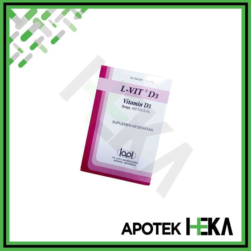 Jual L-vit D3 Drops 400 Iu 1 Botol - Vitamin D3 Di Seller Apotek Heka ...